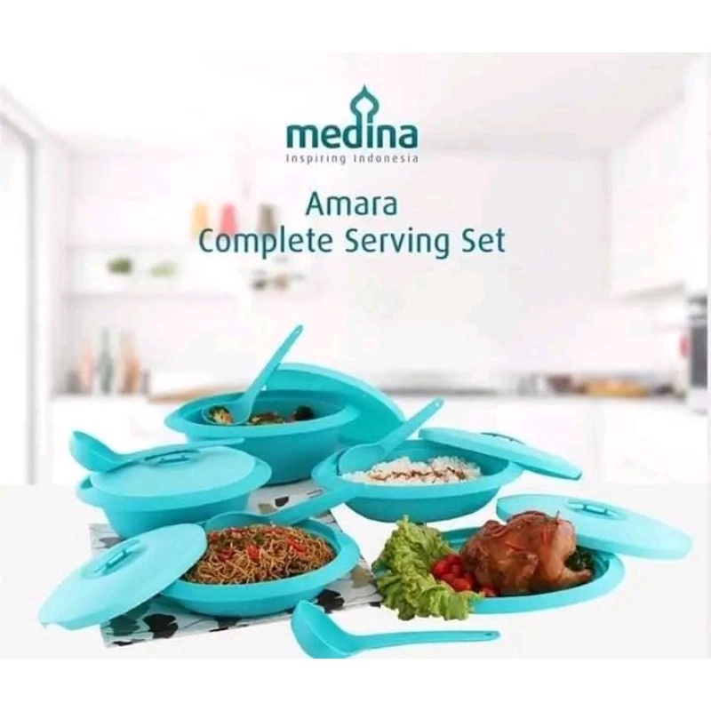 Jual Wadah penyajian Makanan Medina ( Amara Complete Serving set ...