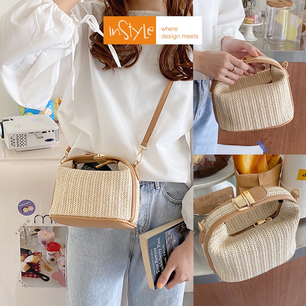 Jual Tas Tangan Selempang Rajut Wanita Handbag Korea Style (T2-029 ...