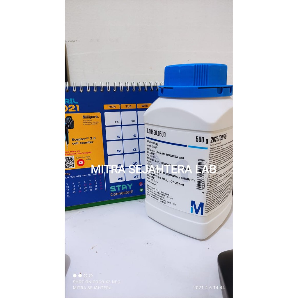 Jual MRS AGAR MERCK 500 GRAM 110660 | 1.10660.0500 MEDIA MIKRO MRS AGAR ...
