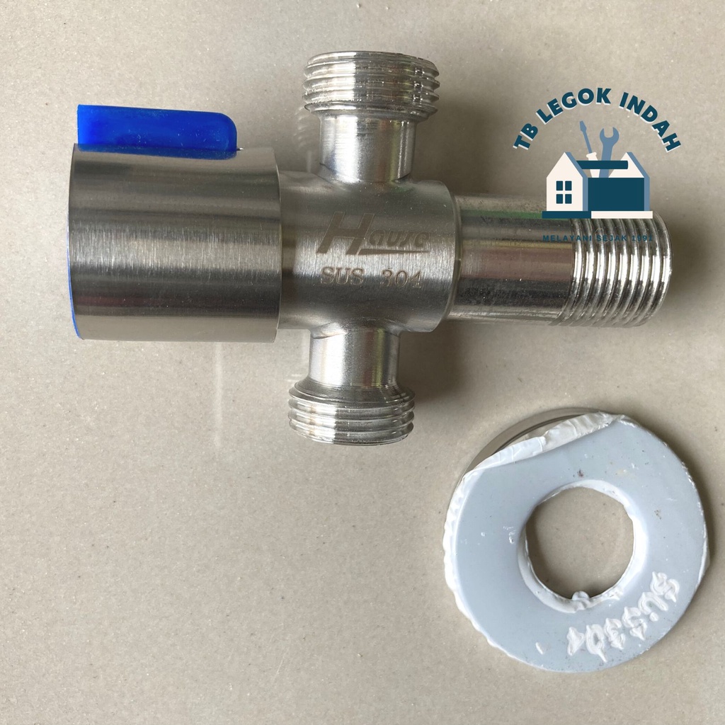 Jual TEE KRAN SHOWER STAINLESS STEEL | Shopee Indonesia