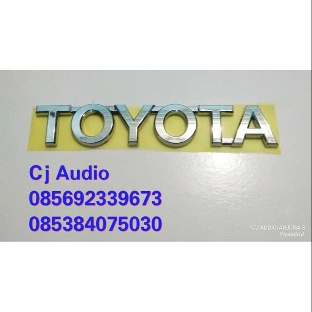 Jual EMBLEM TULISAN TOYOTA OEM | Shopee Indonesia