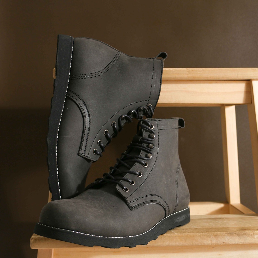 Jual sepatu boot pria sepatu boot kulit asli sepatu boot kulit ...