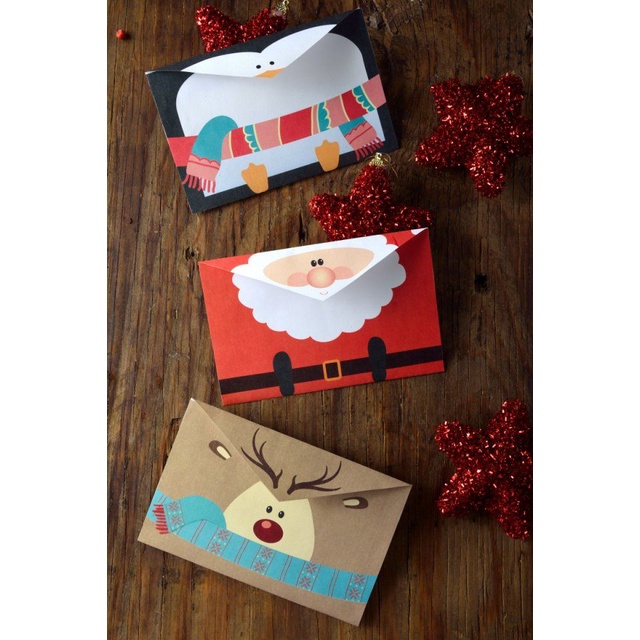 Jual AMPLOP NATAL-ANGPAO NATAL-custom nama isi 6 pcs | Shopee Indonesia