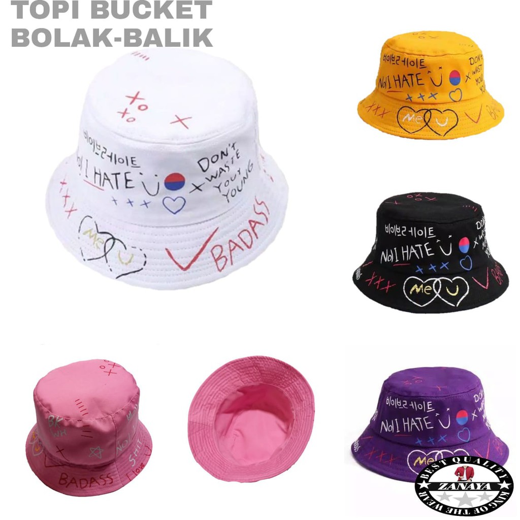 Jual TOPI BUCKET KOREA/TOPI BUCKET WANITA/TOPI FISHERMAN/TOPI BUCKET ...