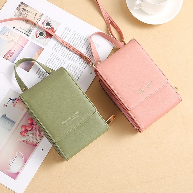 Jual Tas HP Wanita Dompet HP Multifungsi Import Tas Selempang Wanita Kulit Pocket HP 95.ID ...