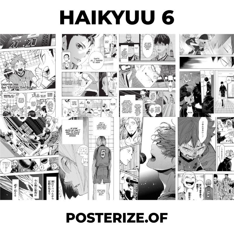 Jual POSTER ANIME HAIKYUU MANGA WALL 8 PCS | Shopee Indonesia