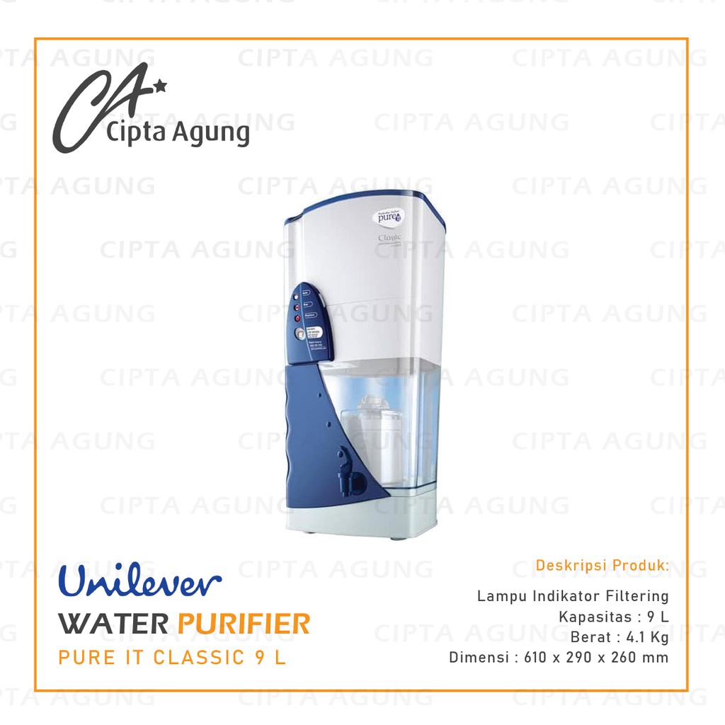 Jual UNILEVER PURE IT CLASSIC 9 L WATER PURIFIER [BDG] | Shopee Indonesia