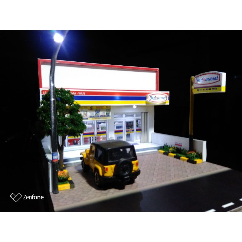 Jual Diorama Indomaret - Miniatur Indomaret lengkap dengan lampu ...