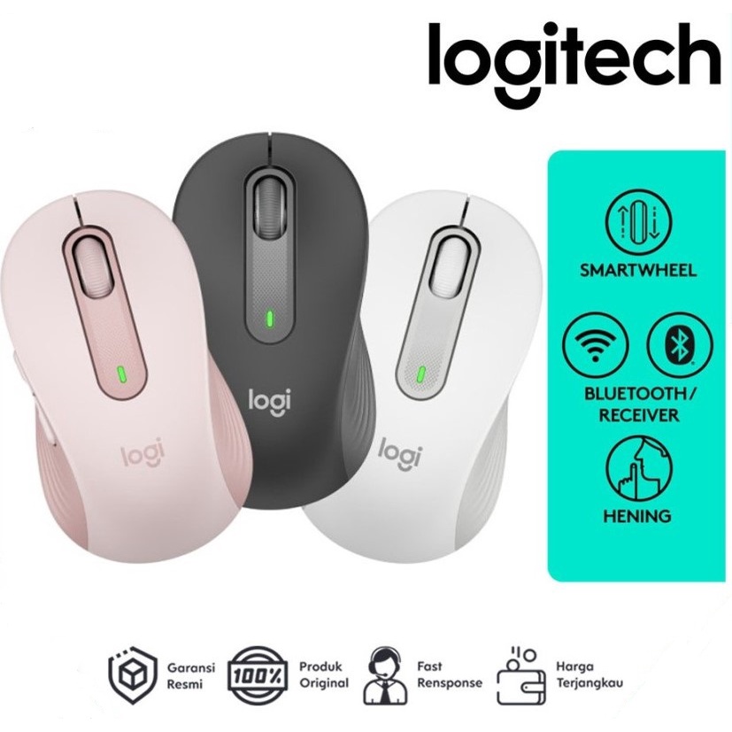 Jual Logitech Signature M650 Mouse Wireless Bluetooth Silent | Shopee ...