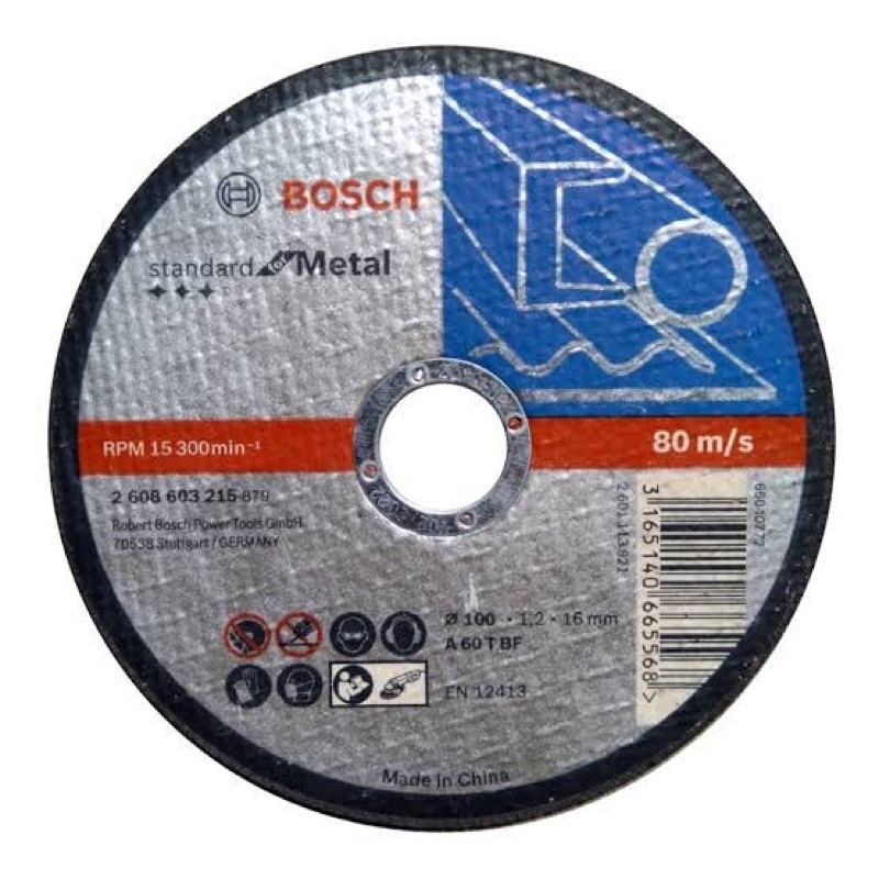 Jual BOSCH Mata Gerinda / Batu Potong Besi/Cutting Disc 4x1.2 Bosch (215) | Shopee Indonesia