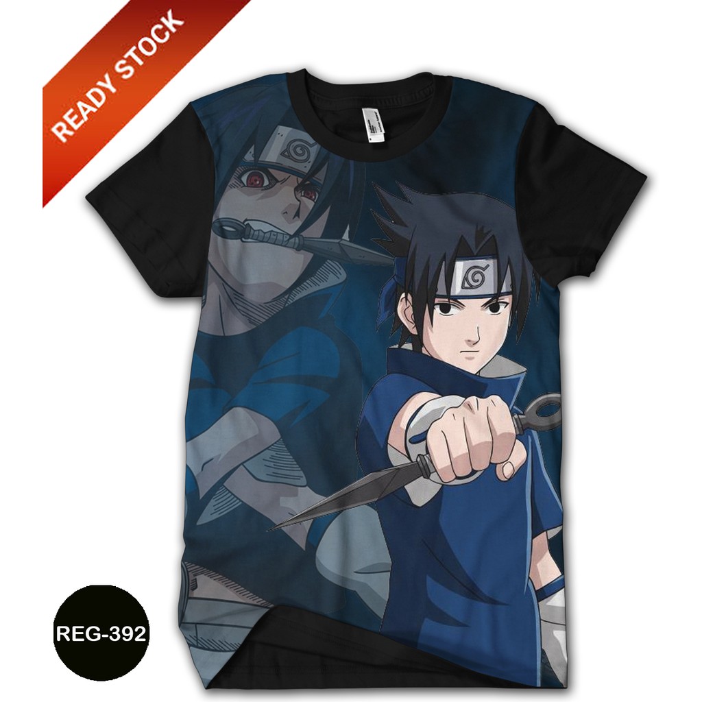 Jual Baju Sasuke Uchiha Itachi Kaos Naruto Anime Kartun Series #REG-392 ...