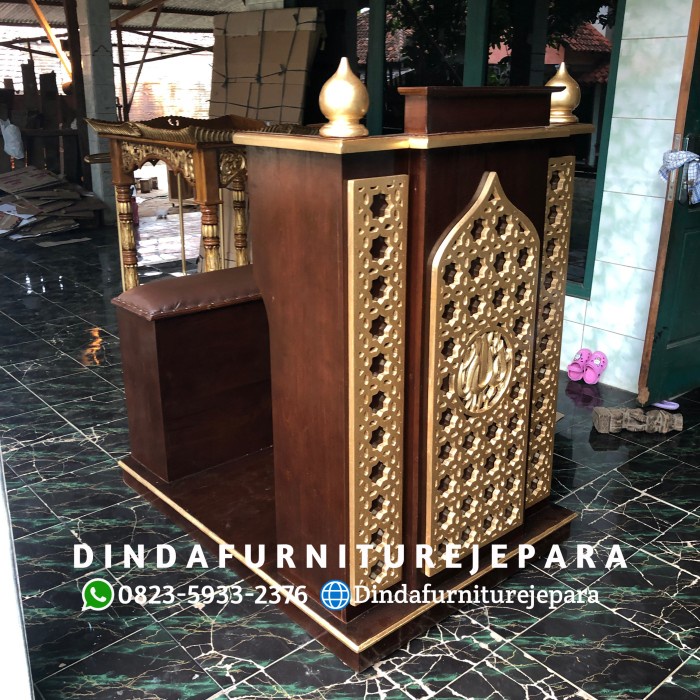 Jual MIMBAR MASJID MINIMALIS - MIMBAR MASJID PLUS DUDUKAN - MIMBAR ...