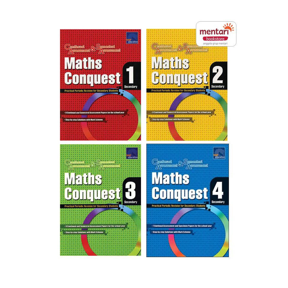 Jual Maths Conquest Secondary | Buku Latihan Matematika SMP | Shopee ...