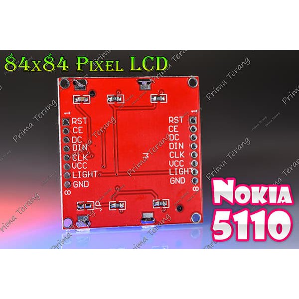 Jual Nokia 5110 Lcd Graphic 84X48 Pixel Arduino Compatible Blue ...