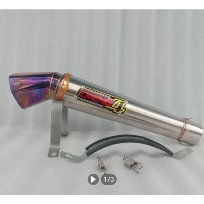 Jual knalpot racing daeng 4 model ujung diamond inlet 50mm silincer ...
