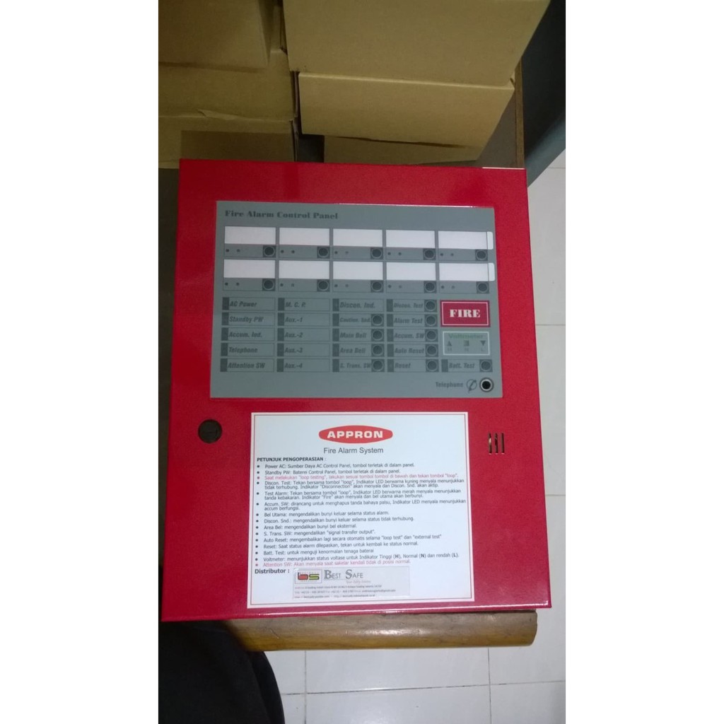 Jual Tann | APPRON Master Control Fire Alarm (MCFA) / Control Panel Alarm 5 Zone | Shopee Indonesia