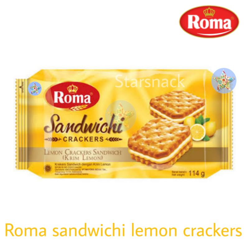 Jual Roma Sandwichi Crackers rasa lemon 108 gr | Shopee Indonesia