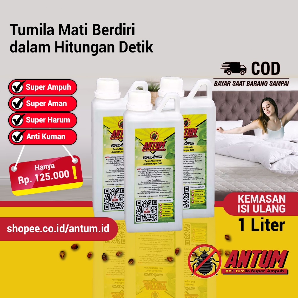 Jual ANTUM Pembasmi Tumila Tumbila Kutu Kasur Kutu Busuk Kutu Sofa Kutu ...