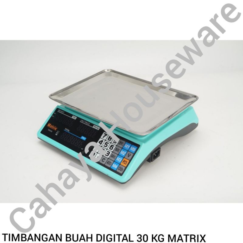 Jual TIMBANGAN BUAH DIGITAL 30 KG MATRIX / CROWN TIMBANGAN MEJA DIGITAL ...