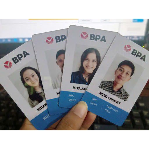 Jual Cetak ID Card Satuan Ukuran KTP - Bahan PVC | Shopee Indonesia