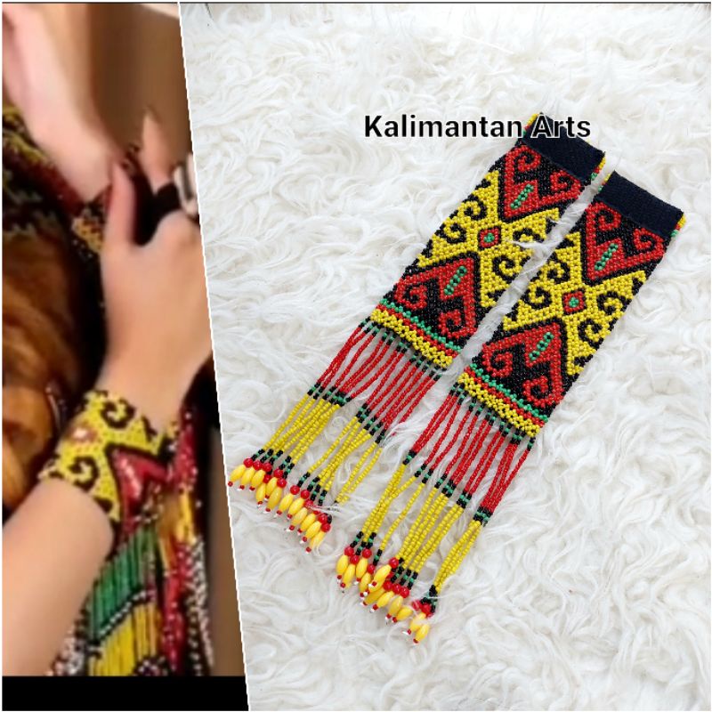Jual Gelang Kalimantan/ Gelang Manik Rumbai Dayak | Shopee Indonesia