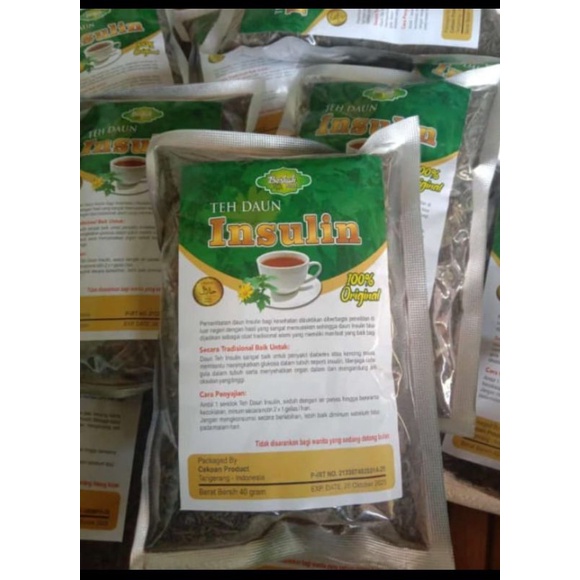 Jual TEH DAUN INSULIN 40GR | Shopee Indonesia