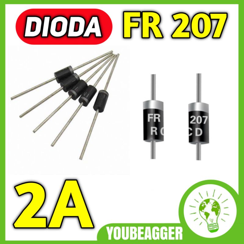 Jual Dioda FR207 2A 1000v reactifer | Shopee Indonesia