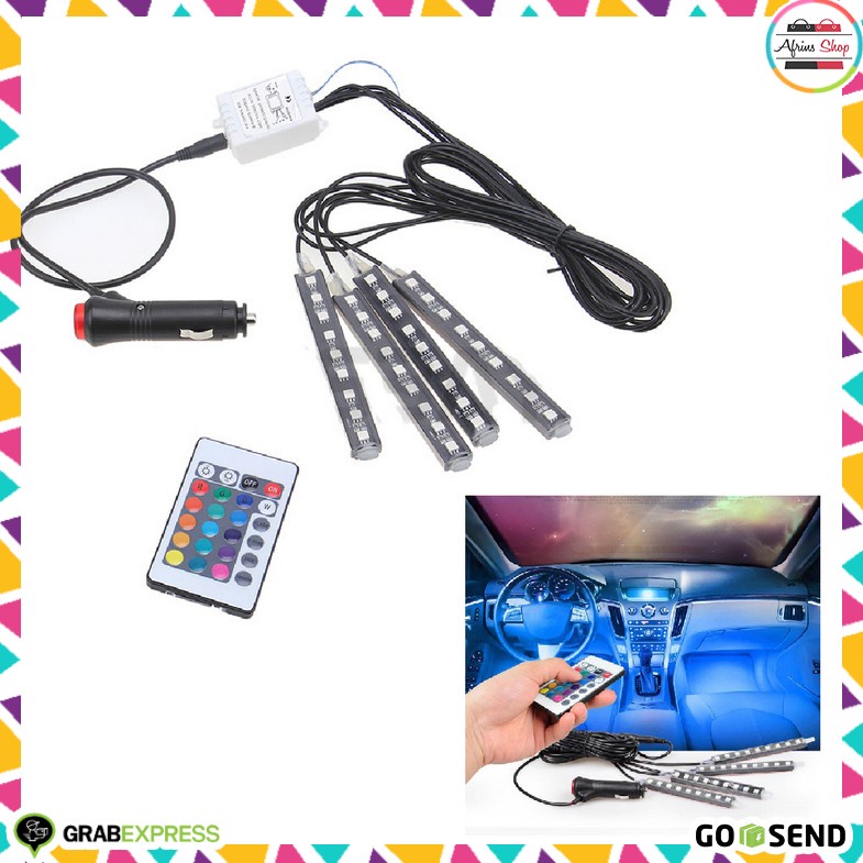 Jual Lampu LED Interior Mobil 5050 Neon RGB + Remote Control | Shopee ...