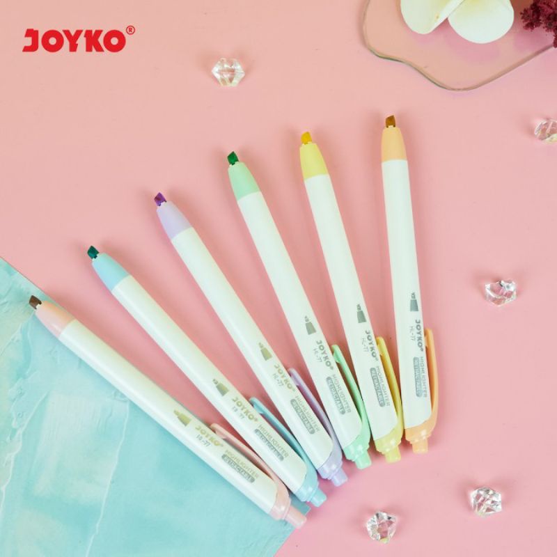 Jual MECHANICAL HIGHLIGHTER PEN JOYKO SOFT COLOR | STABILLO JOYKO HL-77 ...