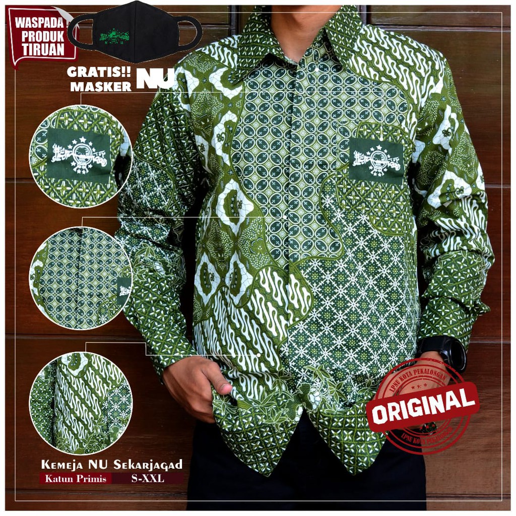 Jual Kemeja NU Nahdlatul Ulama Kemeja Batik NU Original LPNU Batik NU ...