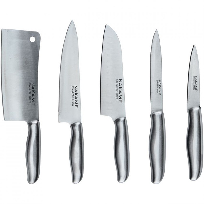 Jual Pisau Nakami Set Stainless Steel NK-KS668 Nakami Pisau Set Nakami ...