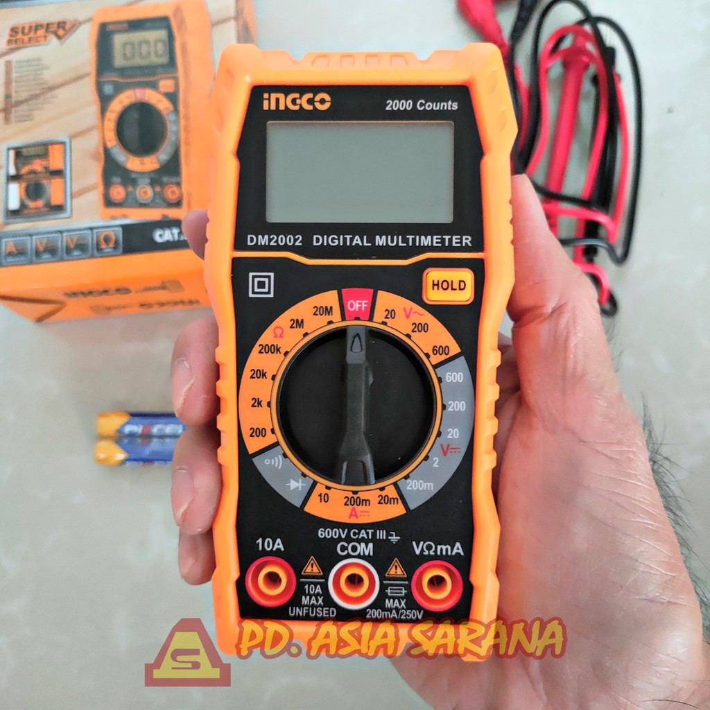Jual Digital Multimeter LCD INGCO DM2002 Multitester Multi Tester ...
