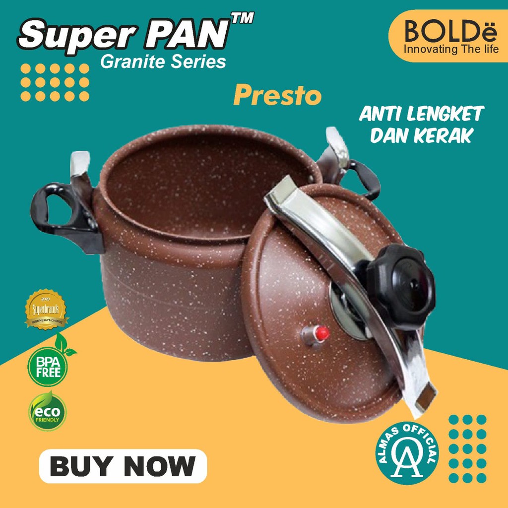 Jual Peralatan Masak BOLDe Super Pan Presto Granite Series 7 L - Presto ...