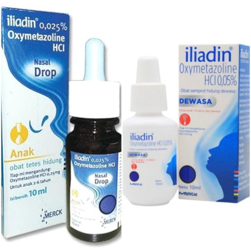 Jual Iliadin Drops 10ml/ Iliadin Spray 10 ml Merck | Shopee Indonesia