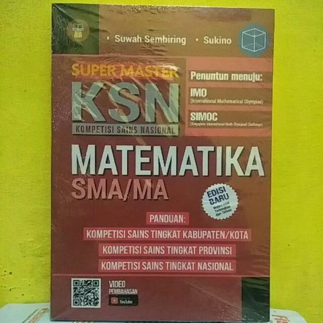 Jual Buku Olimpiade Super Master KSN Matematika SMA: Panduan Terbaik Menuju IMO | Shopee Indonesia
