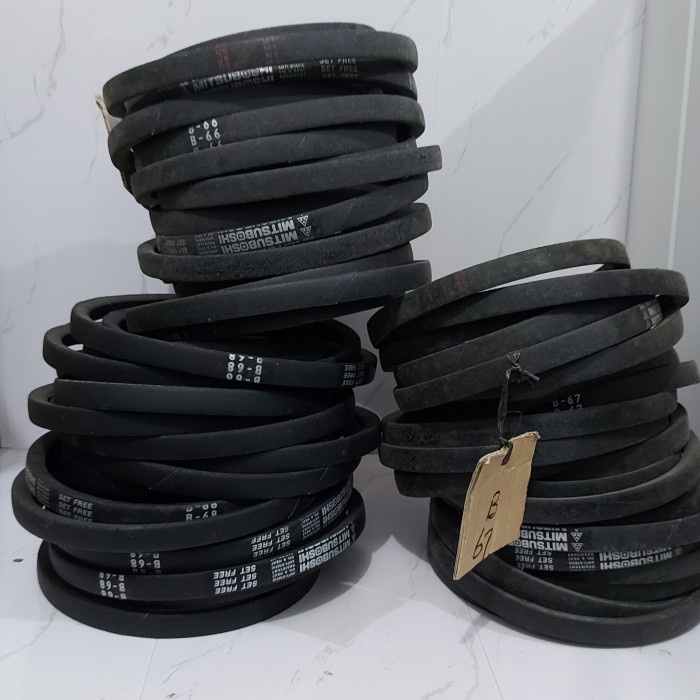 Jual v belt, vanbelt,fanbel,bet mitsuboshi B66,B67,B68,B69,B70 | Shopee ...