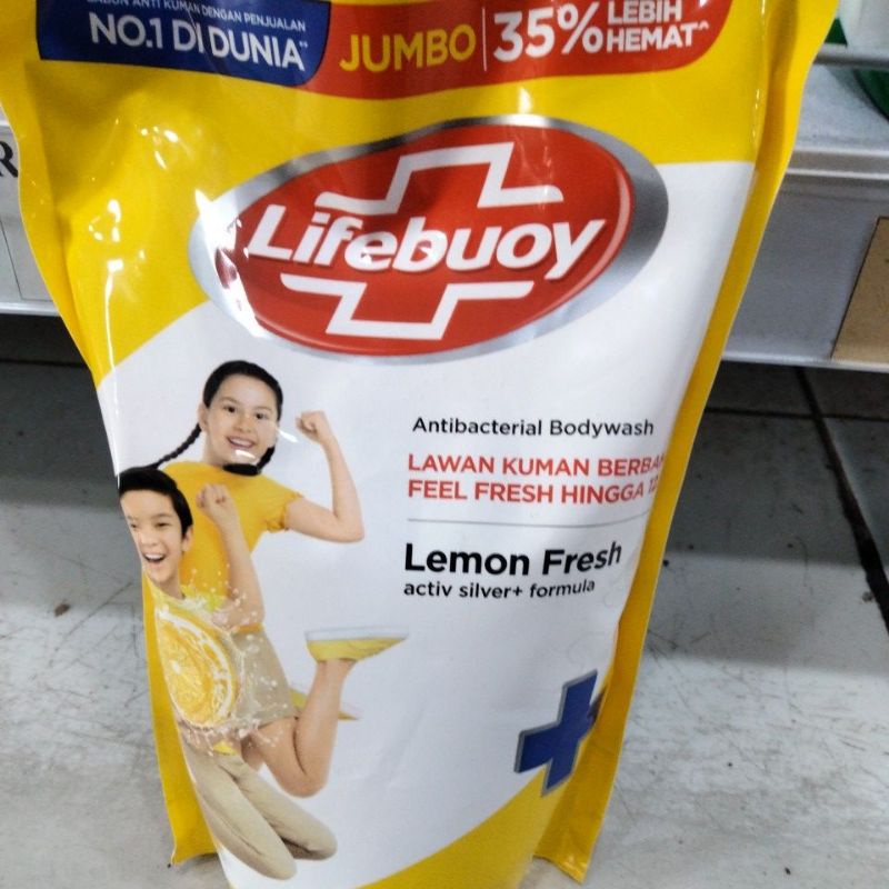 Jual LIFEBUOY body wash lemon fresh kuning sabun mandi 800ml | Shopee ...
