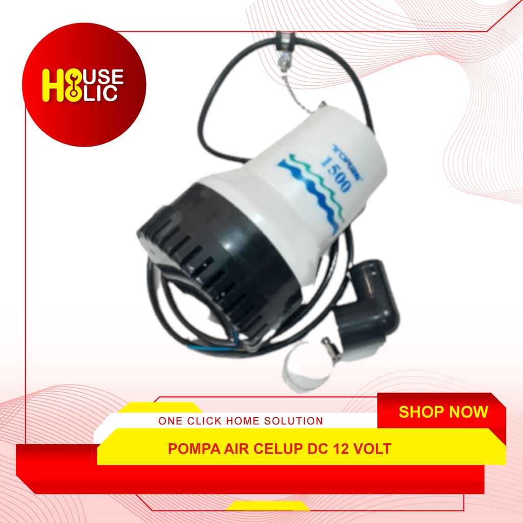 Jual Mesin Pompa Celup DC 1500 12V Volt / Pompa Air Arus DC Bilge Pump ...