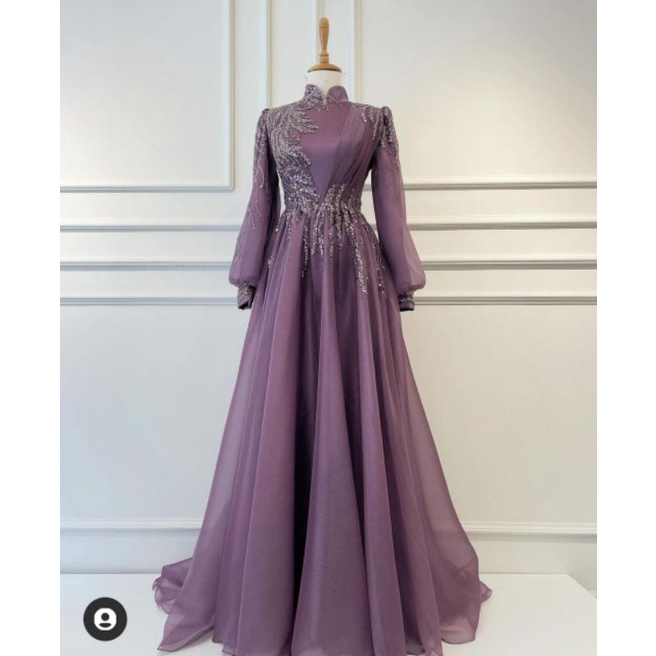 Jual GAUN PESTA MEWAH CANTIK ELEGAN / GAUN KONDANGAN REALPICT / GAUN ...