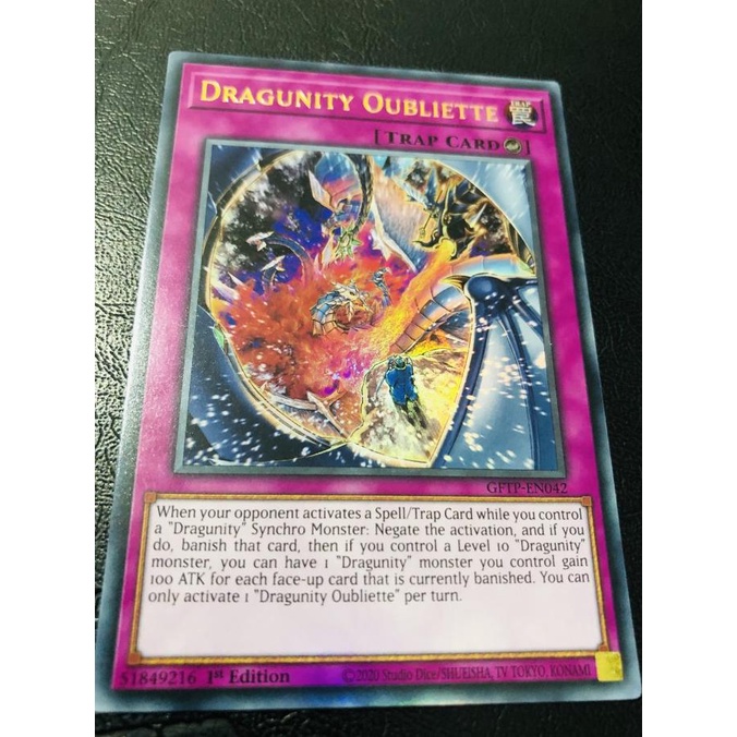 Jual kartu yugioh original dragunity oubliette ultra rare | Shopee Indonesia