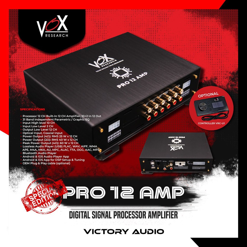 Jual Digital Signal Processor VOX PRO 12 AMP 12 Channel Processor Built ...
