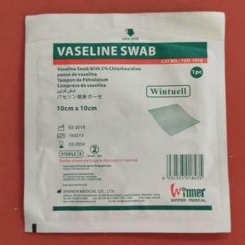Jual Vaselin Swab 10*10/Daryatulle/Excell tule/Softratulle/Plester Luka ...