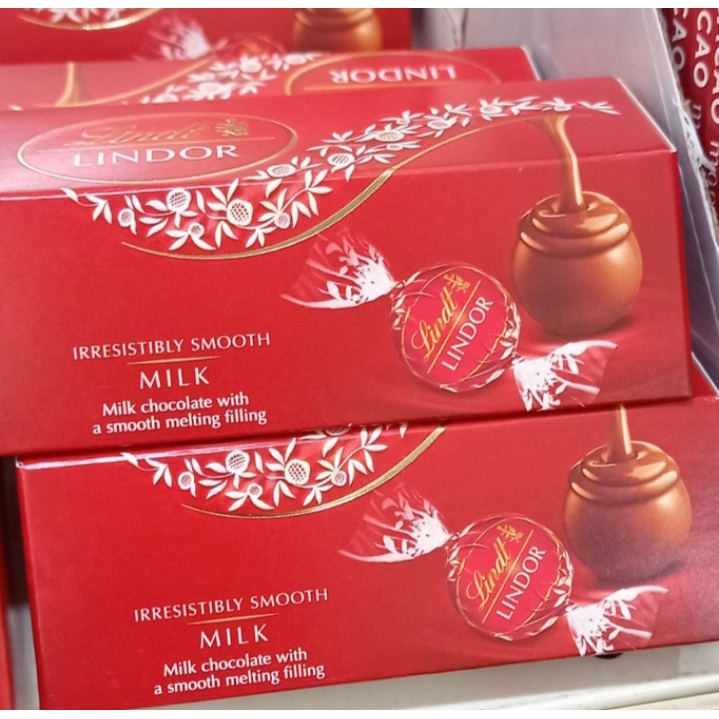Jual Lindt Lindor Coklat Trio Milk Spesial Vlentine 37 grm | Shopee ...