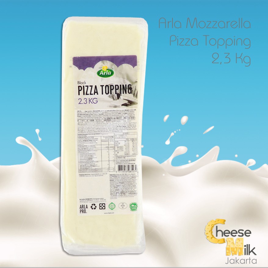Jual HARGA MURAH Arla Mozzarella Cheese Pizza Topping 2,3 Kg | Shopee ...