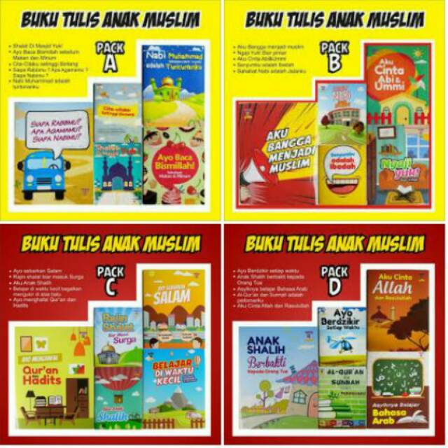 Jual Buku Tulis Anak Muslim (40 lembar) | Shopee Indonesia