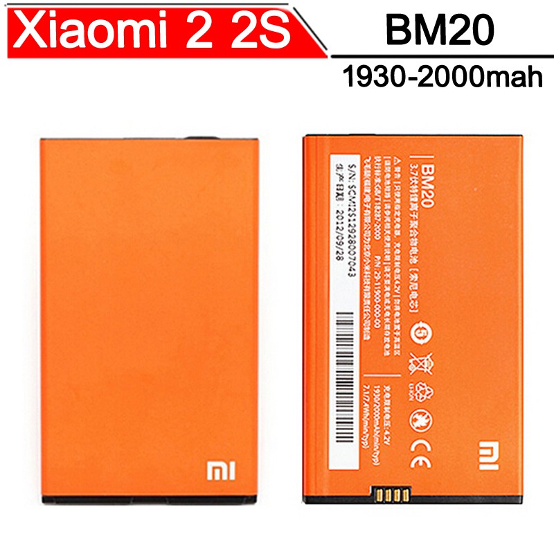 Jual Baterai Handphone XiaoMi BM20 BM 20 Mi2 Mi2S Original | Shopee Indonesia