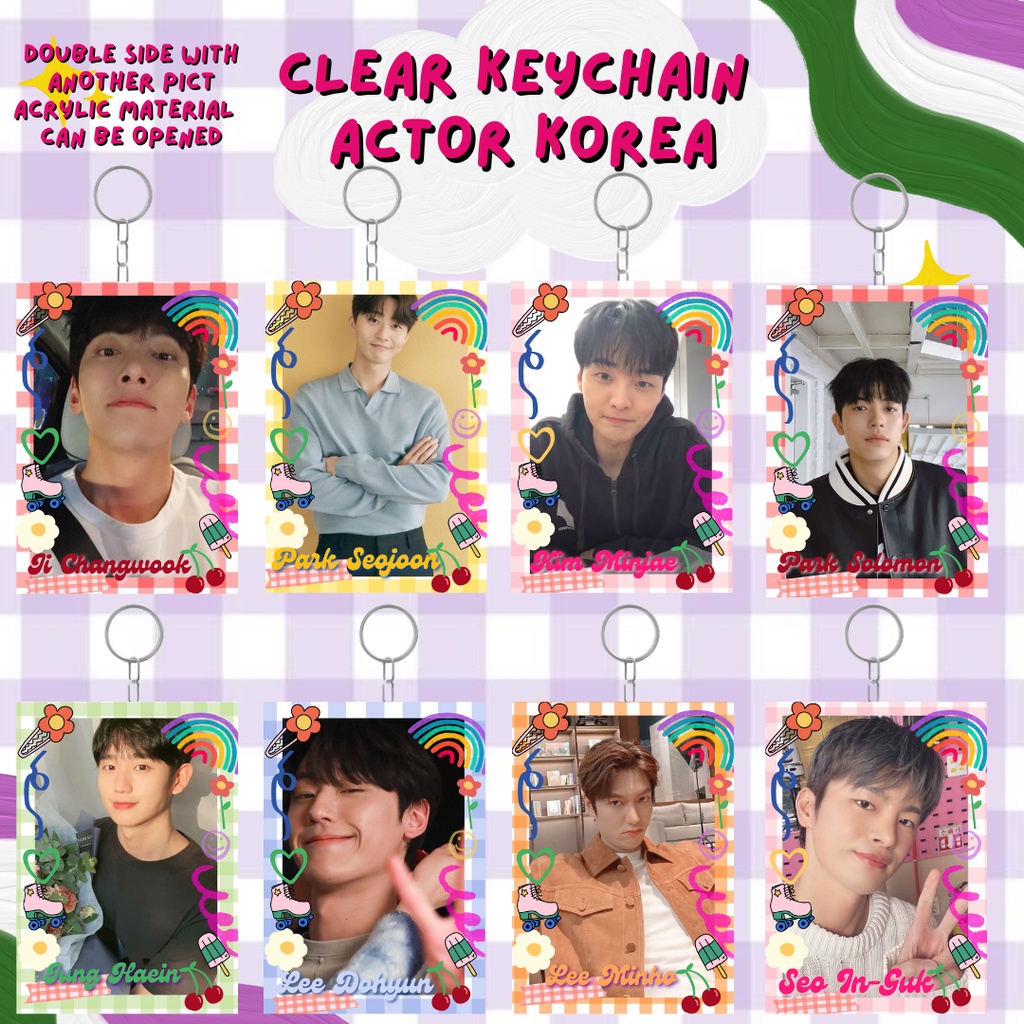 Jual Clear Keychain Actor Korea Lee Dohyun Ji Changwook Park Seojoon ...