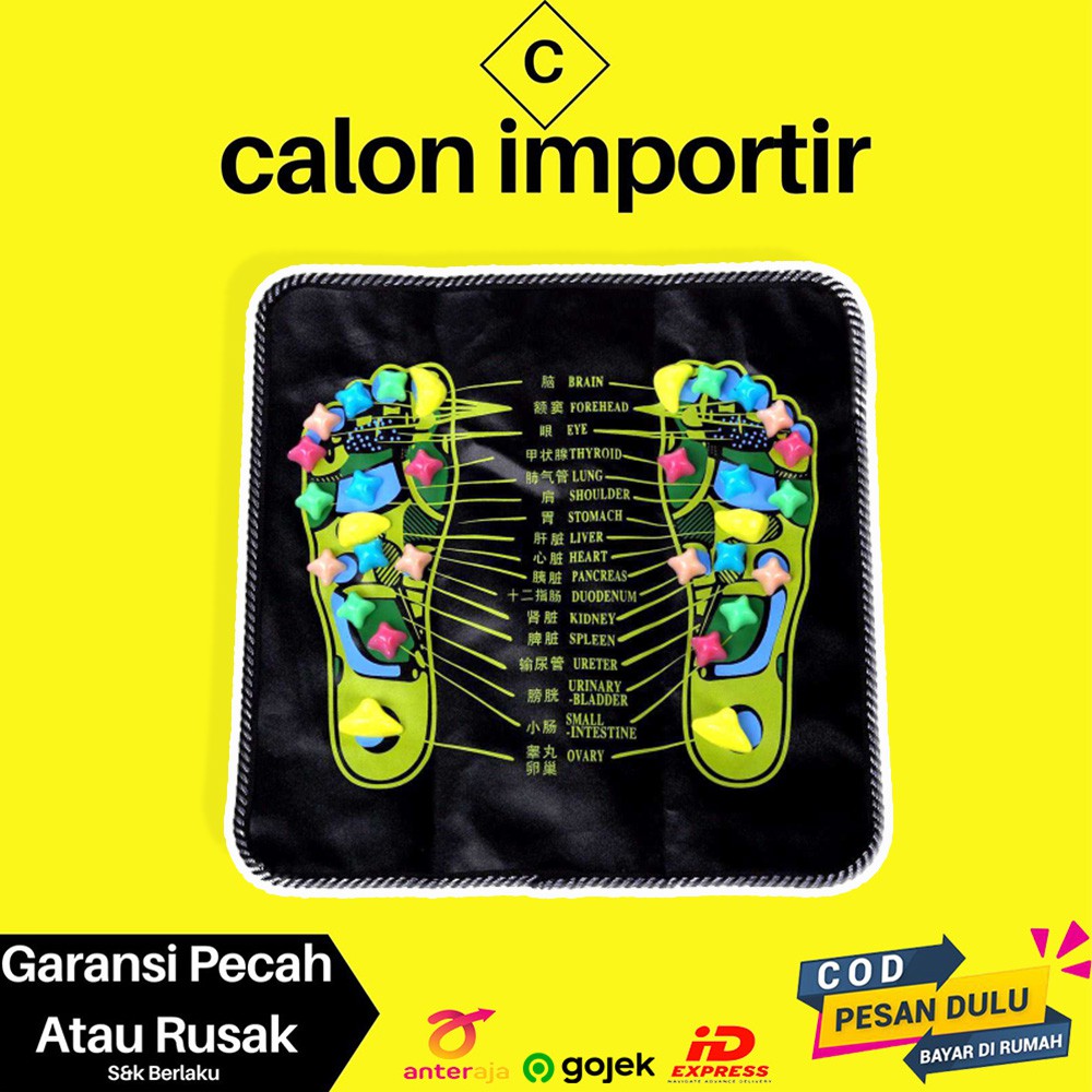 Jual Matras Keset Alas Kaki Terapi Pijat Refleksi Kaki Menekan Titik ...