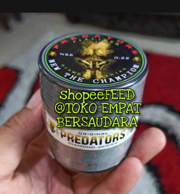 Jual Benang Senar Gelasan Predator The Champion Super Tajam 6X Size 0. ...