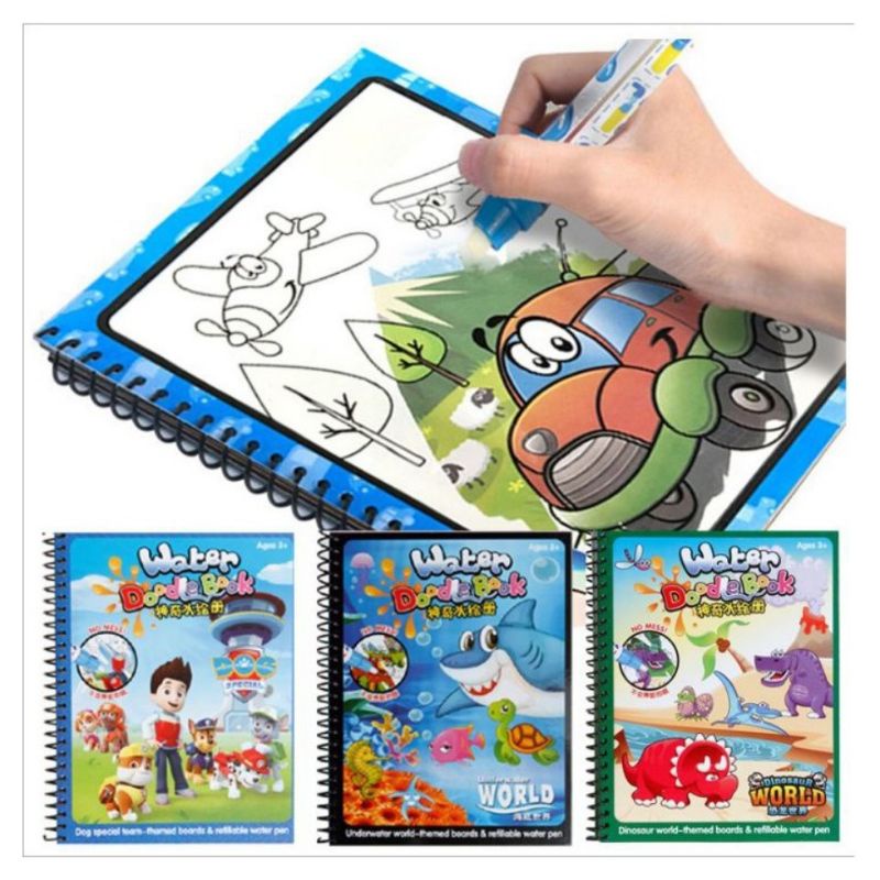 Jual Buku mewarnai magic drawing book | Shopee Indonesia